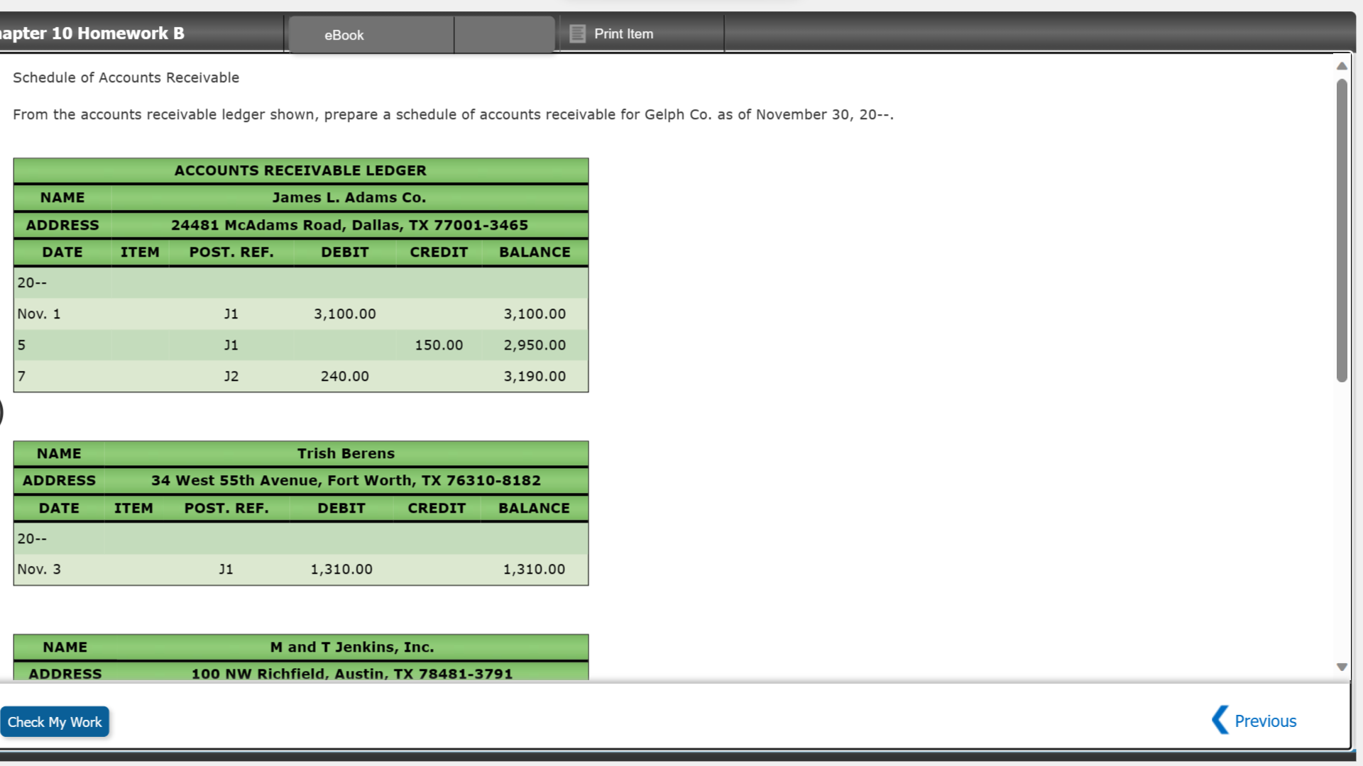 Solved Schedule of Accounts Receivable From the accounts | Chegg.com Solved Schedule of Accounts Receivable From the accounts | Chegg.com