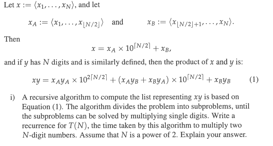 Solved Let x:= x1,…,xN , and let xA:= x1,…,x⌊N/2⌋ and | Chegg.com