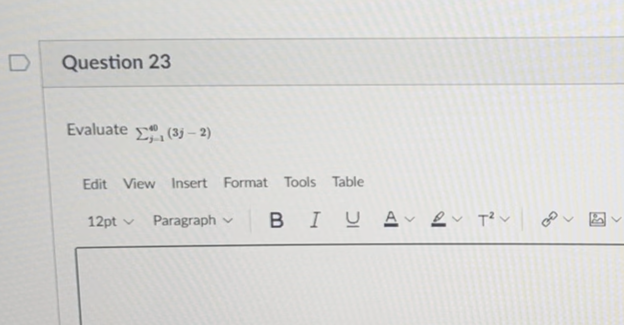 Solved Question 23 Evaluate (33 - 2) Edit View Insert Format | Chegg.com