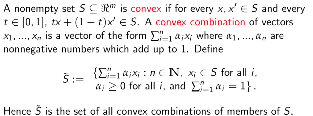 Solved A nonempty set S C R" is convex if for every x, x ES | Chegg.com