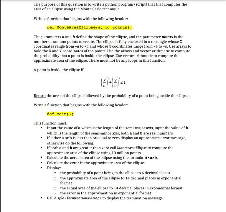 Solved The purpose of this question is to write a python | Chegg.com