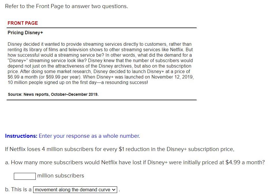Solved Refer to the Front Page to answer two questions. | Chegg.com