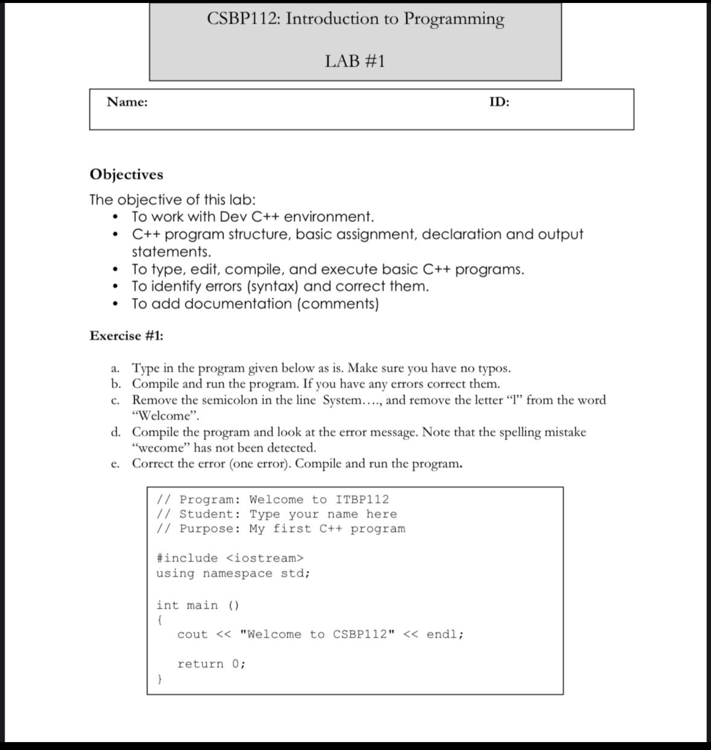 Solved Objectives The objective of this lab: - To work with | Chegg.com