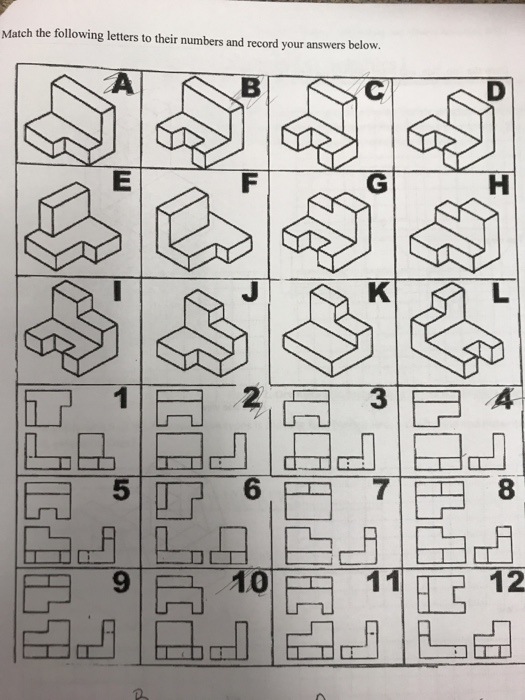 Solved Name: Draw the Top, Side, and Front Views of the ltem | Chegg.com