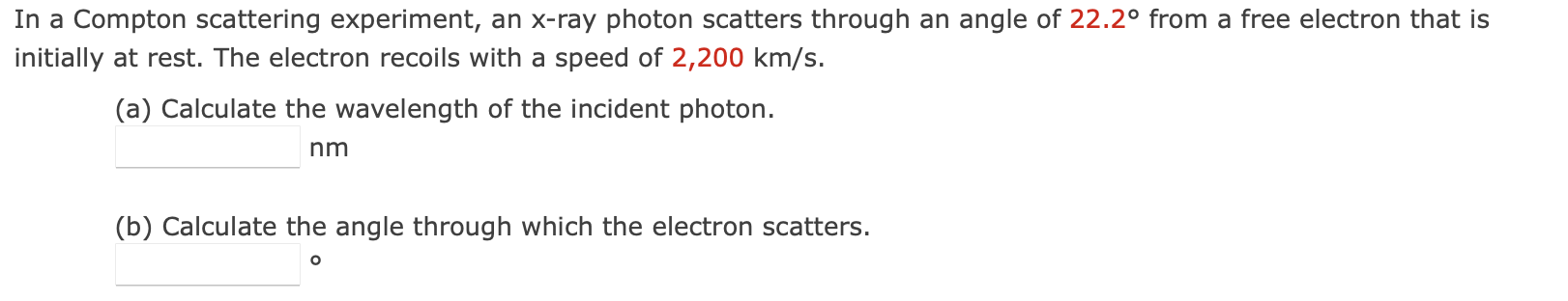 Solved In a Compton scattering experiment, an x-ray photon | Chegg.com