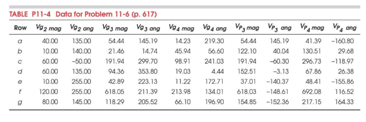 Tables P11-3 and P11-4 show kinematic and geometric | Chegg.com