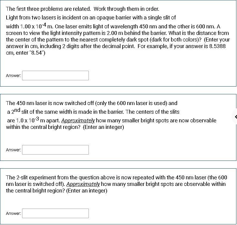 Solved The first three problems are related. Work through | Chegg.com