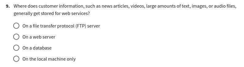 Solved 5. Which of the following activities can users do | Chegg.com