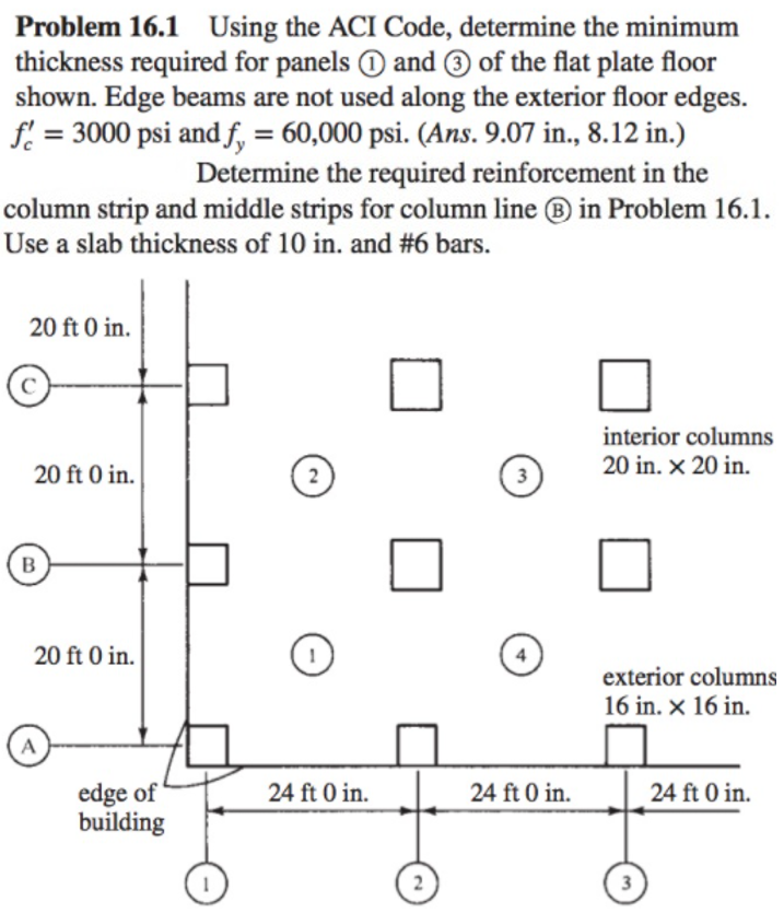 Solved = Problem 16.1 Using the ACI Code, determine the | Chegg.com