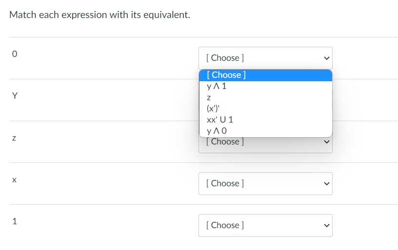 Solved Match each expression with its equivalent.Match each | Chegg.com Solved Match each expression with its equivalent.Match each | Chegg.com
