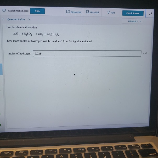 Solved Assignment Score: 90% Resources [ Give Up? Hint Check | Chegg.com