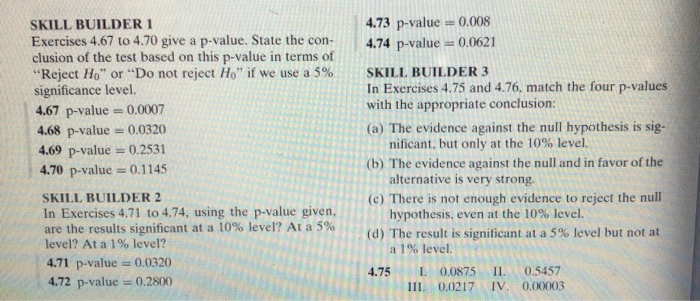 Solved 0.008 SKILL BUILDER 1 Exercises 4.67 to 4.70 give a | Chegg.com