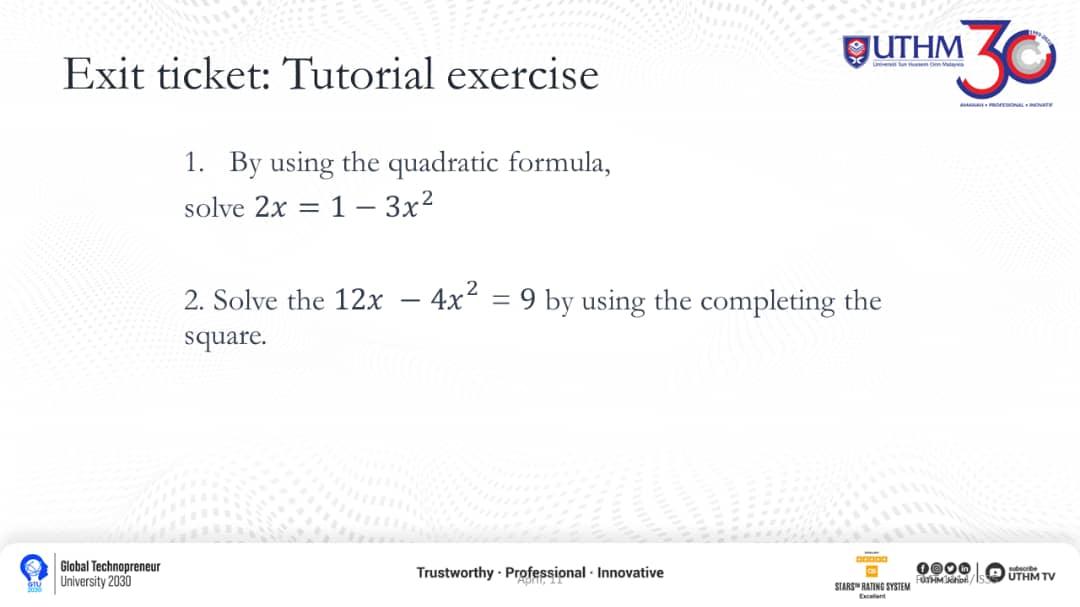 Solved Exit ticket: Tutorial exercise 1. By using the | Chegg.com
