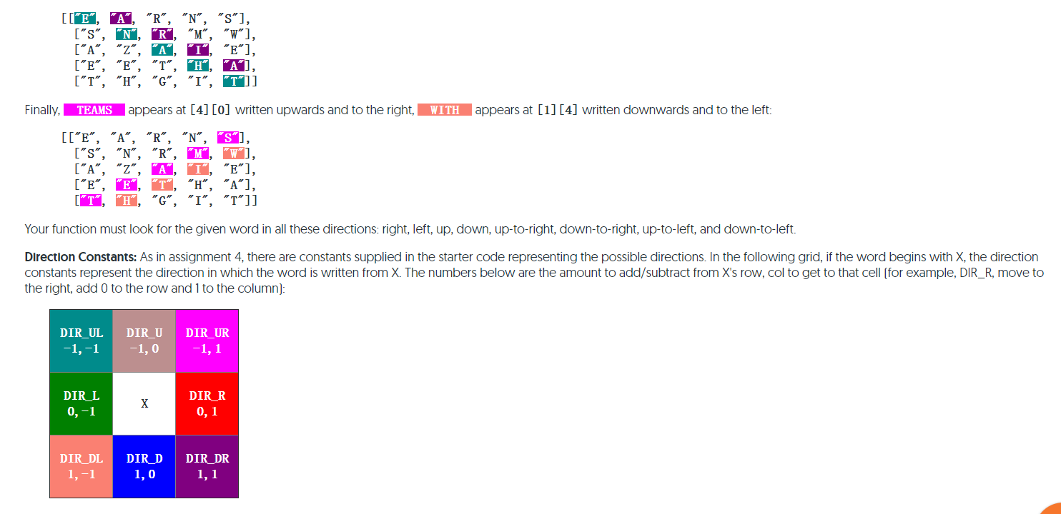 Introduction In word search puzzles, words can be | Chegg.com