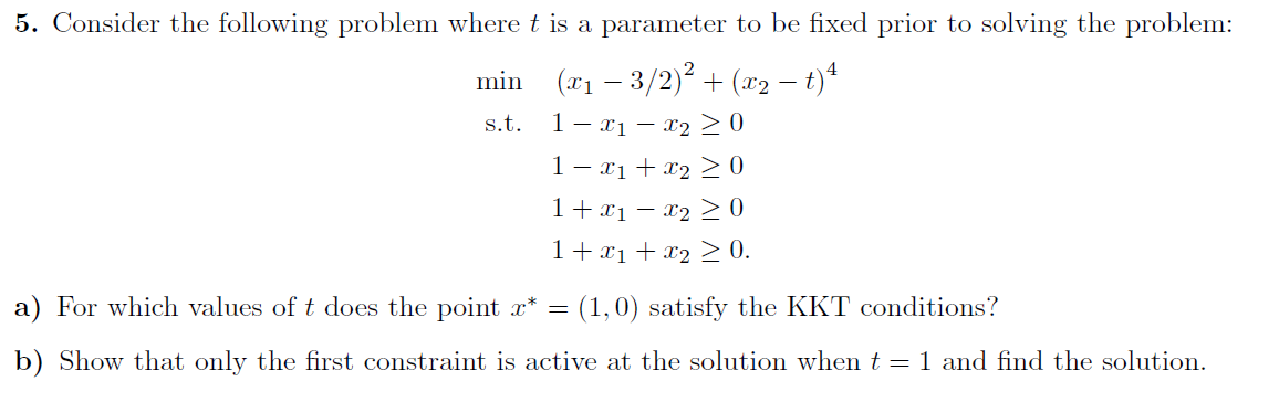Solved min s.t. | Chegg.com