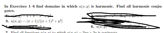 Solved In Exercises 1-6 find domains in which u(x,y) is | Chegg.com