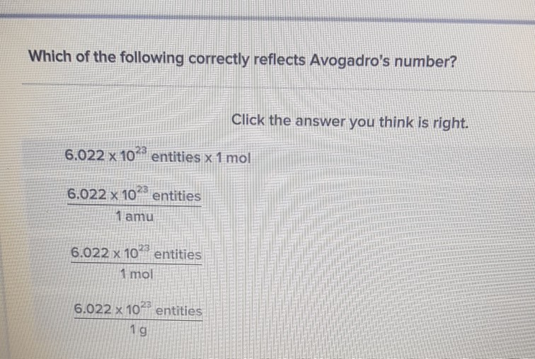 Solved Which of the following correctly reflects Avogadro's | Chegg.com