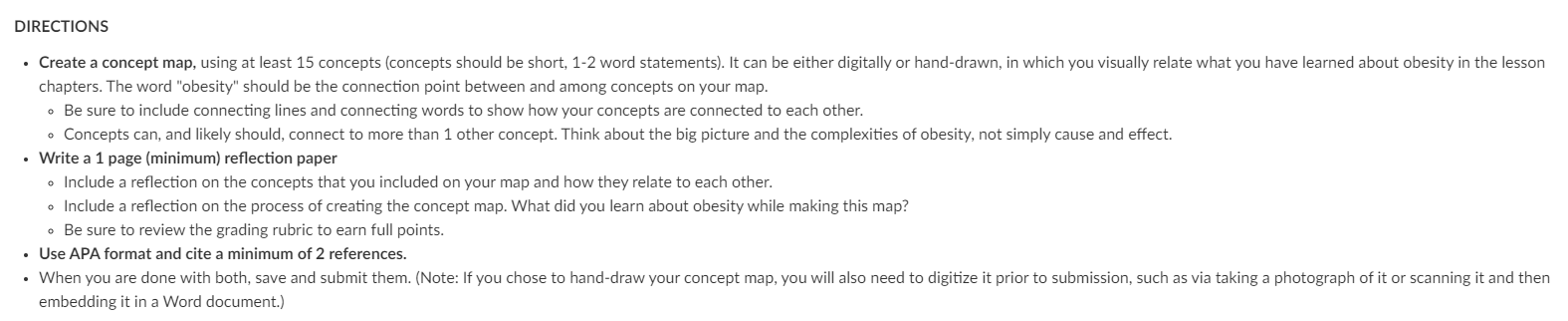 chapters. The word "obesity" should be the connection | Chegg.com