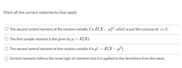 Solved Mark all the correct statements that apply The second | Chegg.com