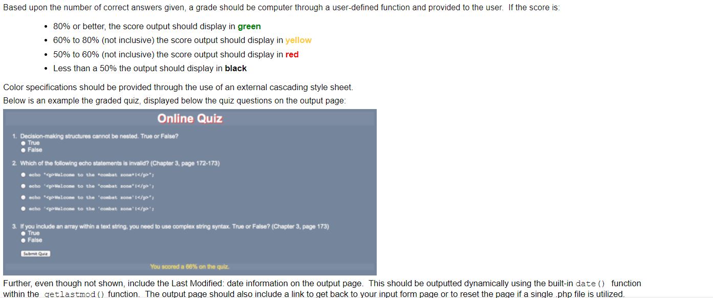Solved Based upon the number of correct answers given, a | Chegg.com