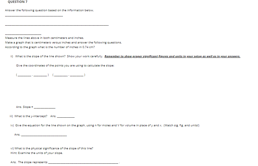 QUESTION 7 Answer the following question based on the | Chegg.com