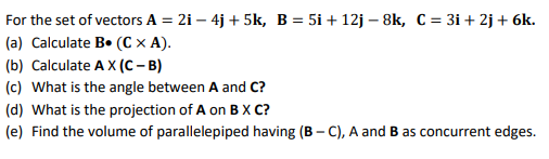 Solved For the set of vectors | Chegg.com