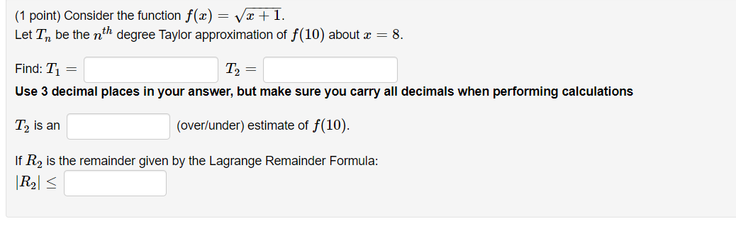 Solved Consider The Function F X X 1−−−−−√f X X 1 Let