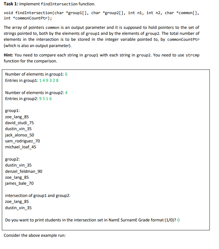 Solved In this lab, you are asked to complete intersection.c | Chegg.com