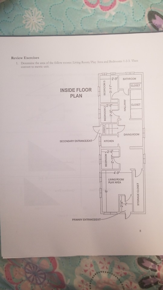 Solved Review Exercises Determine the area of the follow | Chegg.com