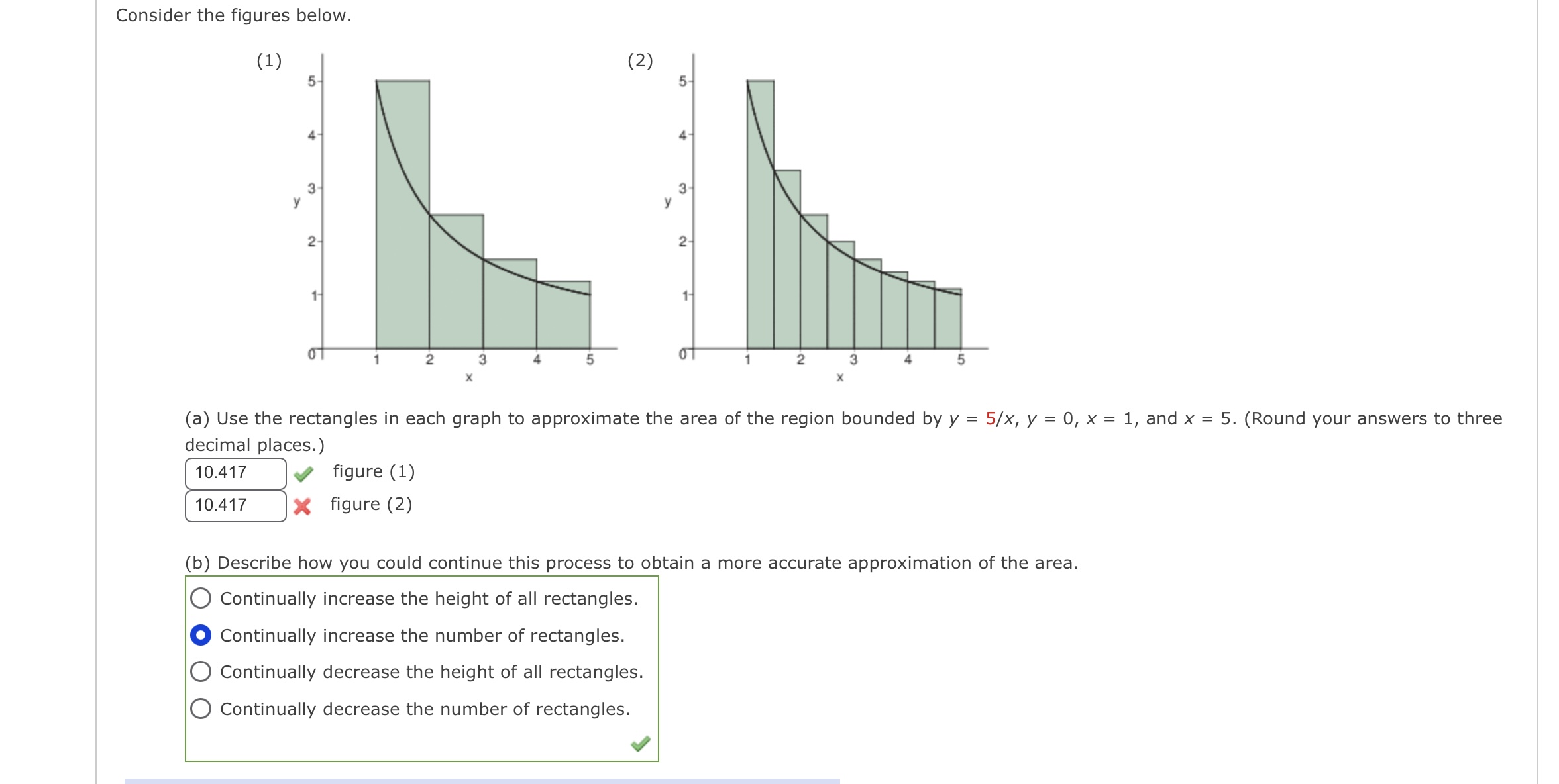 Solved Consider the figures below.(a) ﻿Use the rectangles in | Chegg.com