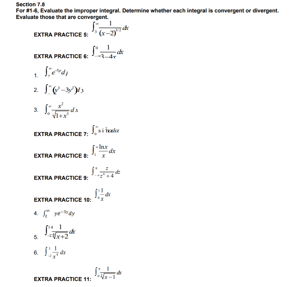 Solved Evaluate the improper integral. Determine whether | Chegg.com