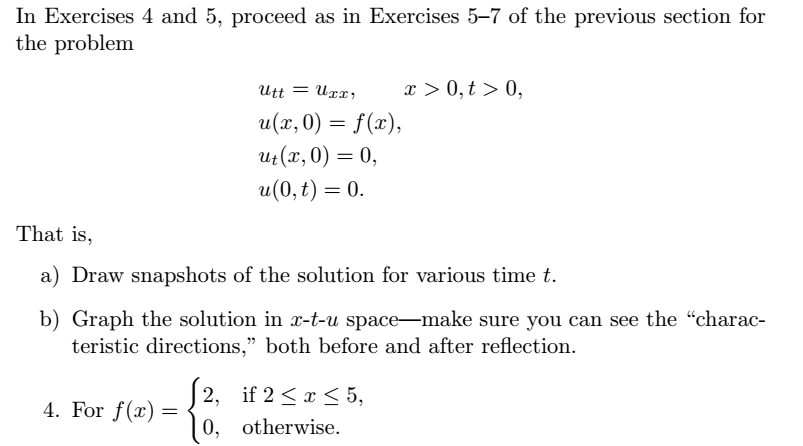 Solved In Exercises 4 and 5 , proceed as in Exercises 5-7 of | Chegg.com