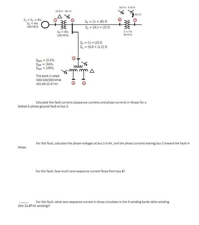 Solved Calculate The Fault Currents Sequence Currents And