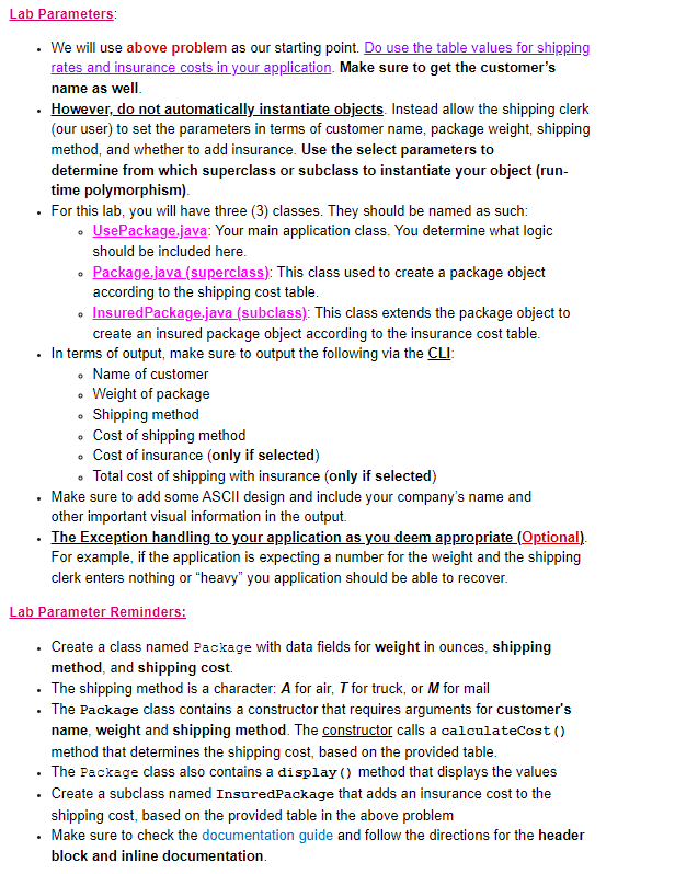 Solved Lab \#4 (You Ship) - 100 Points In our fourth lab of | Chegg.com