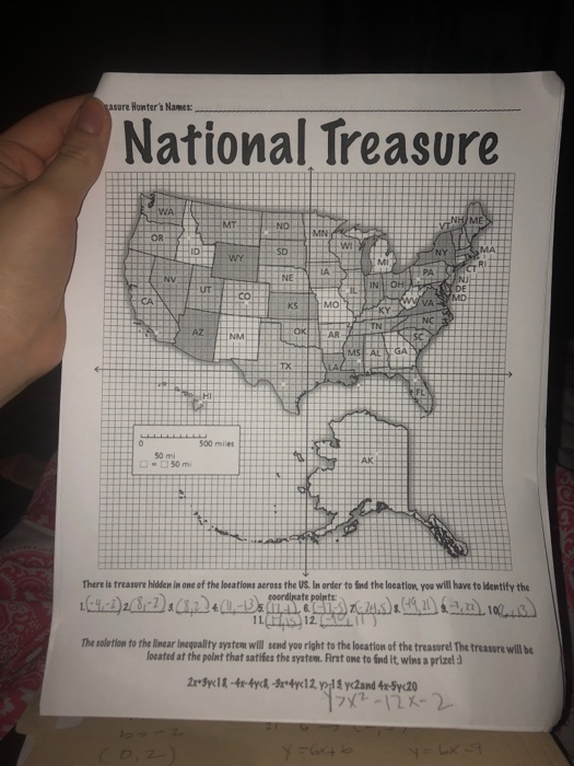 asure Hunter's Name National Treasure WA NH/ME MT MN | Chegg.com