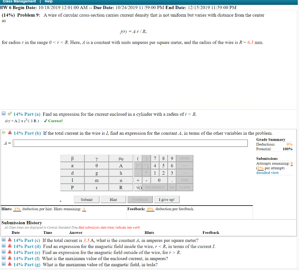 Solved Class Management Help HW 6 Begin Date: 10/18/2019 | Chegg.com
