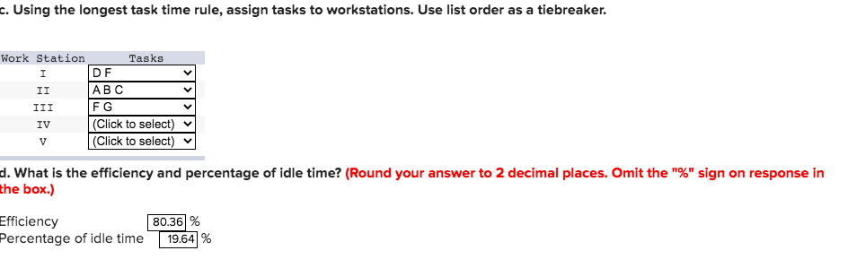 Solved A manager wants to assign tasks to workstations as | Chegg.com