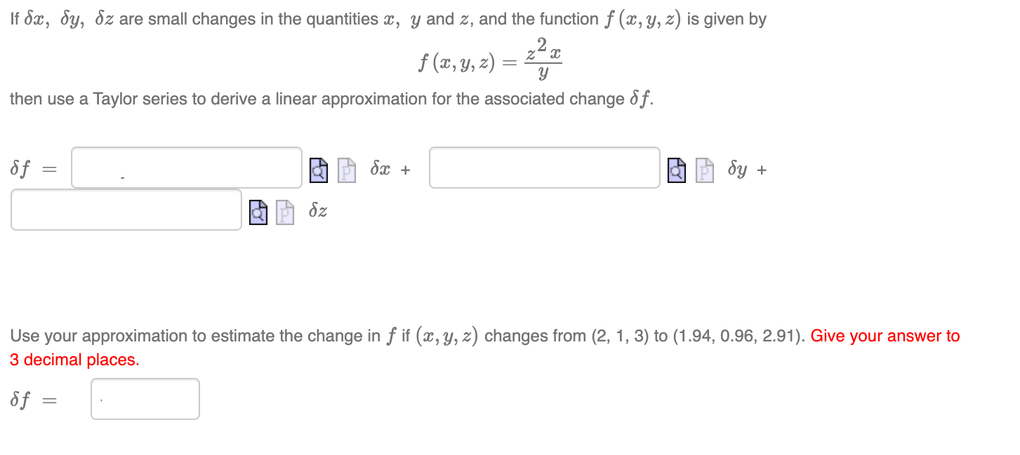 Solved = Use a two-dimensional Taylor series to find a | Chegg.com