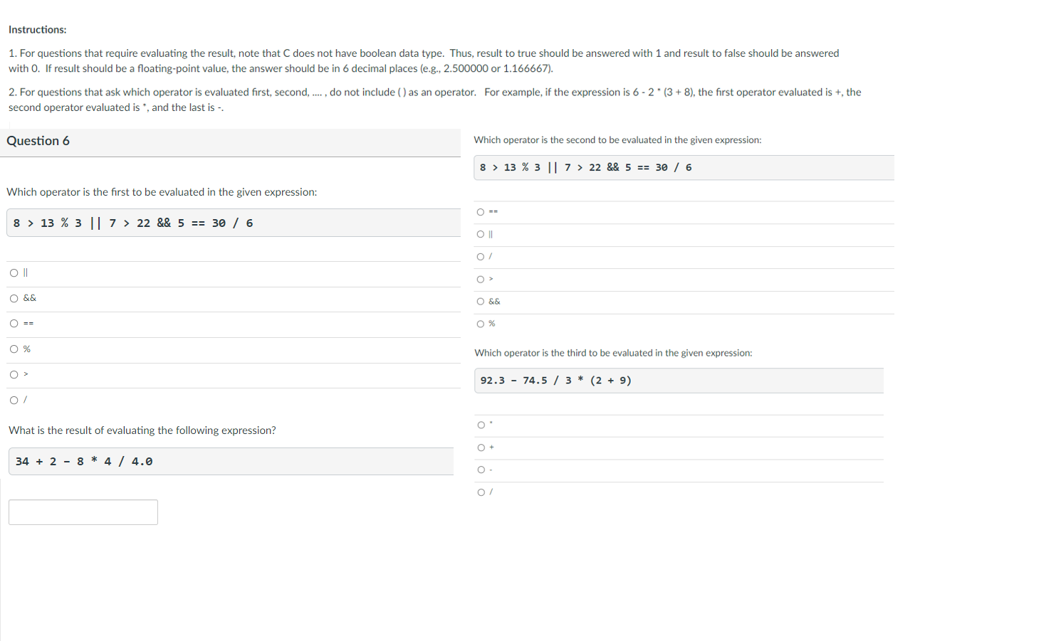 Solved Instructions: 1. For questions that require | Chegg.com