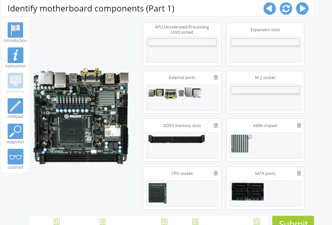 Solved Please Show Arrow to which part name in each box as | Chegg.com