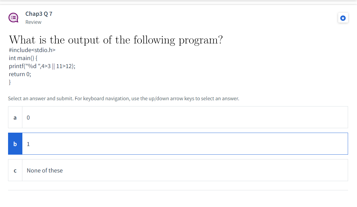 Solved What is the output of the following program? | Chegg.com