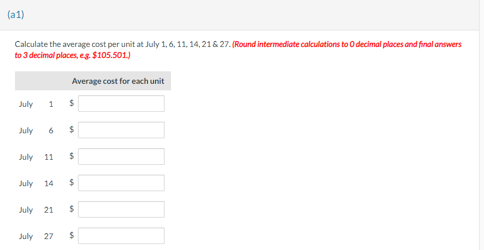 Solved Cullumber Co. began operations on July 1. It uses a | Chegg.com