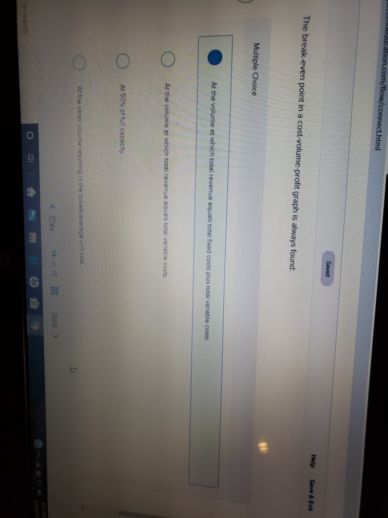 Solved Lucation.com/flow/connect.html Saved Help Save & Exit | Chegg.com