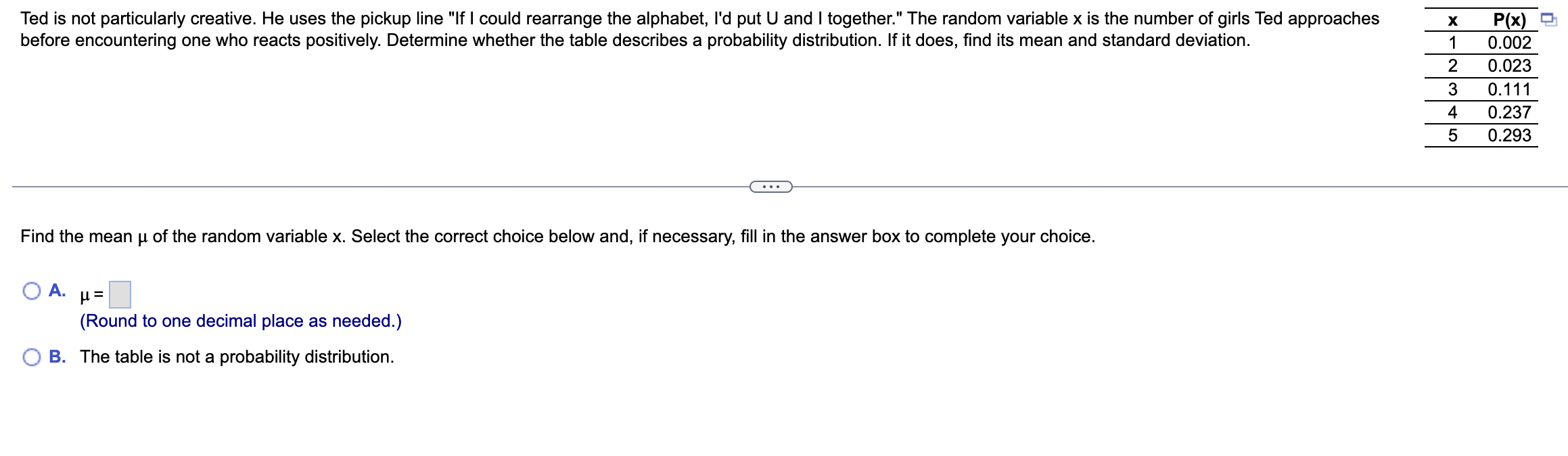 Solved Ted is not particularly creative. He uses the pickup | Chegg.com