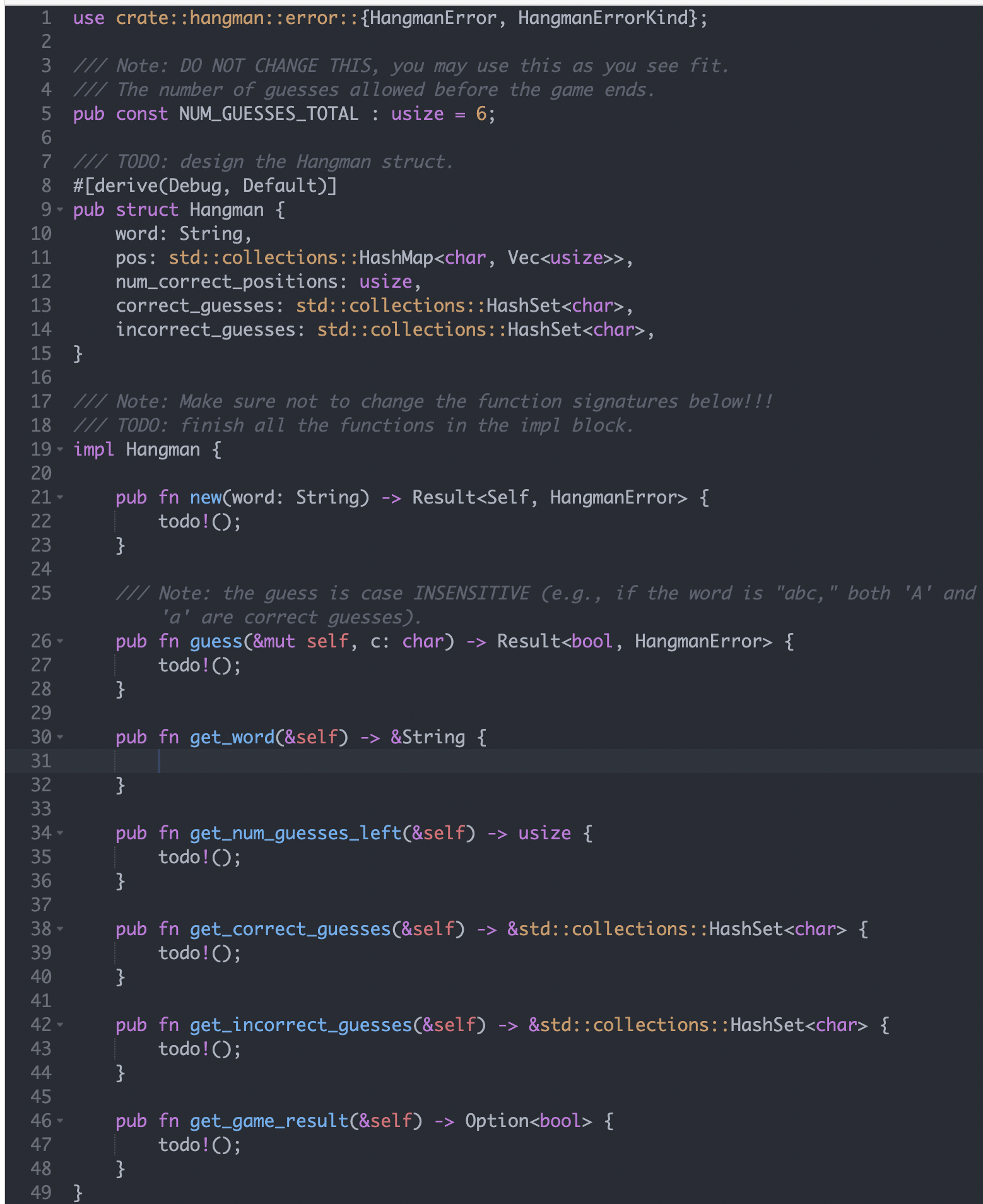Solved - Complete the new function. This should instantiate | Chegg.com