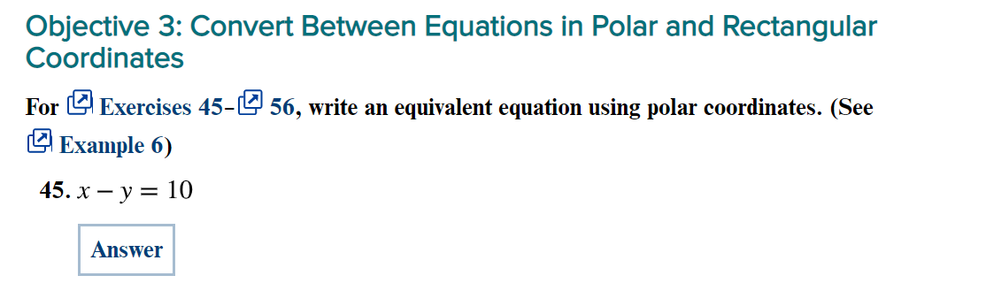 Solved Objective 3: Convert Between Equations in Polar and | Chegg.com