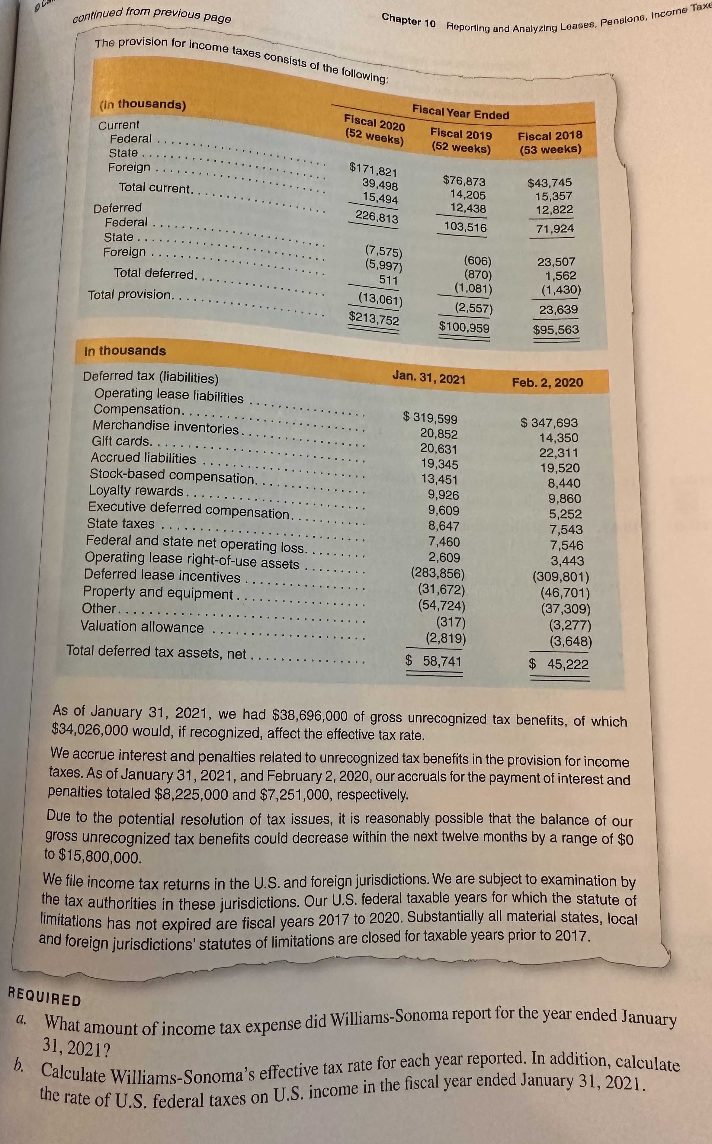 Solved 0-61. Interpreting Income Tax Disclosures (FSET) The | Chegg.com