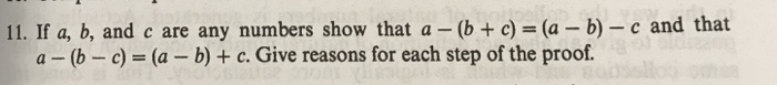 Solved 11. If a, b, and c are any numbers show that | Chegg.com