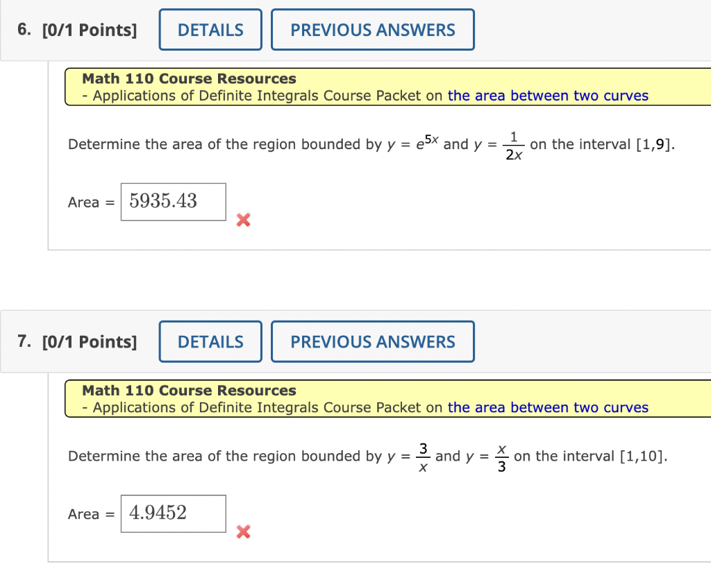 Solved 6. [0/1 Points] DETAILS PREVIOUS ANSWERS Math 110 | Chegg.com