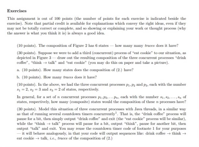 Solved xercises is assignment is out of 100 points (the | Chegg.com